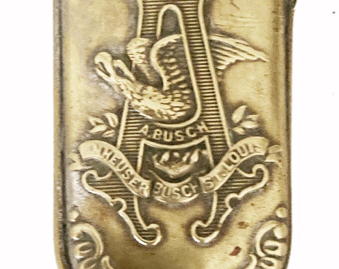 Antique, Brass Match Safe, Vesta, Marked Anheuser Busch, St Louis, Art ...