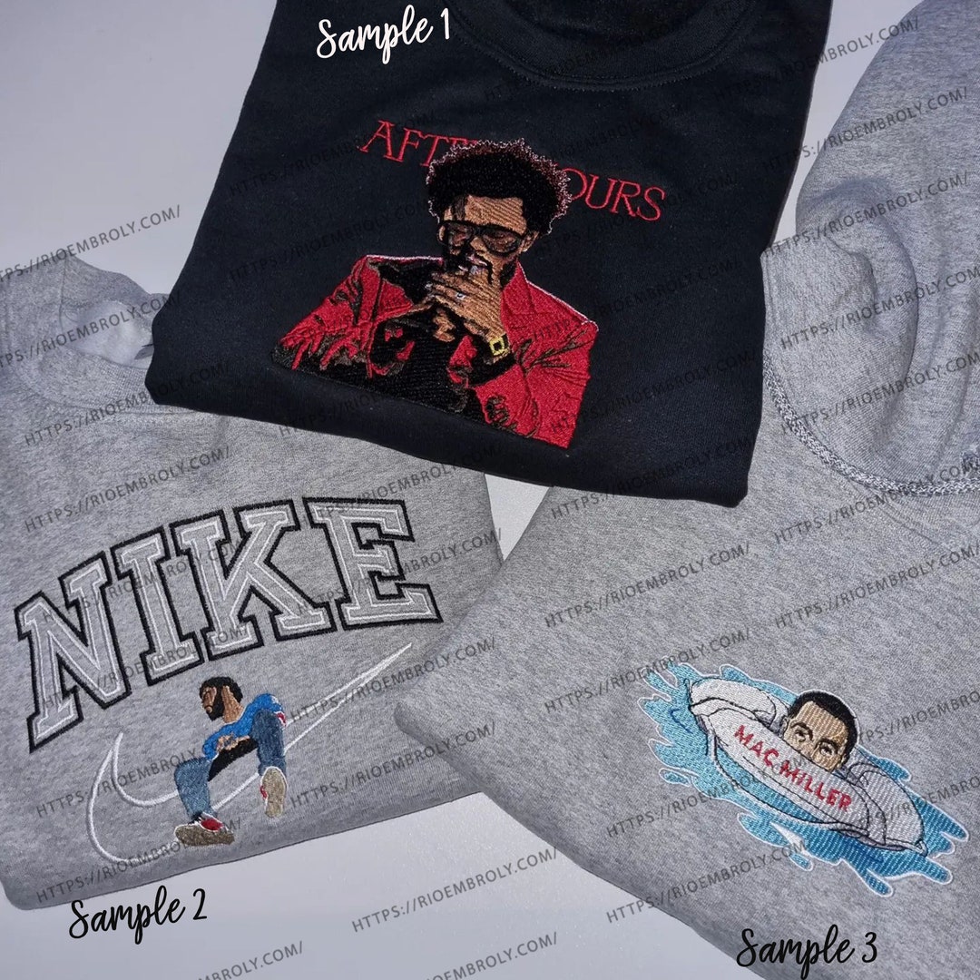 Best Music Artists Inspired Embroidered Sweatshirt, the Weeknd J. Cole ...