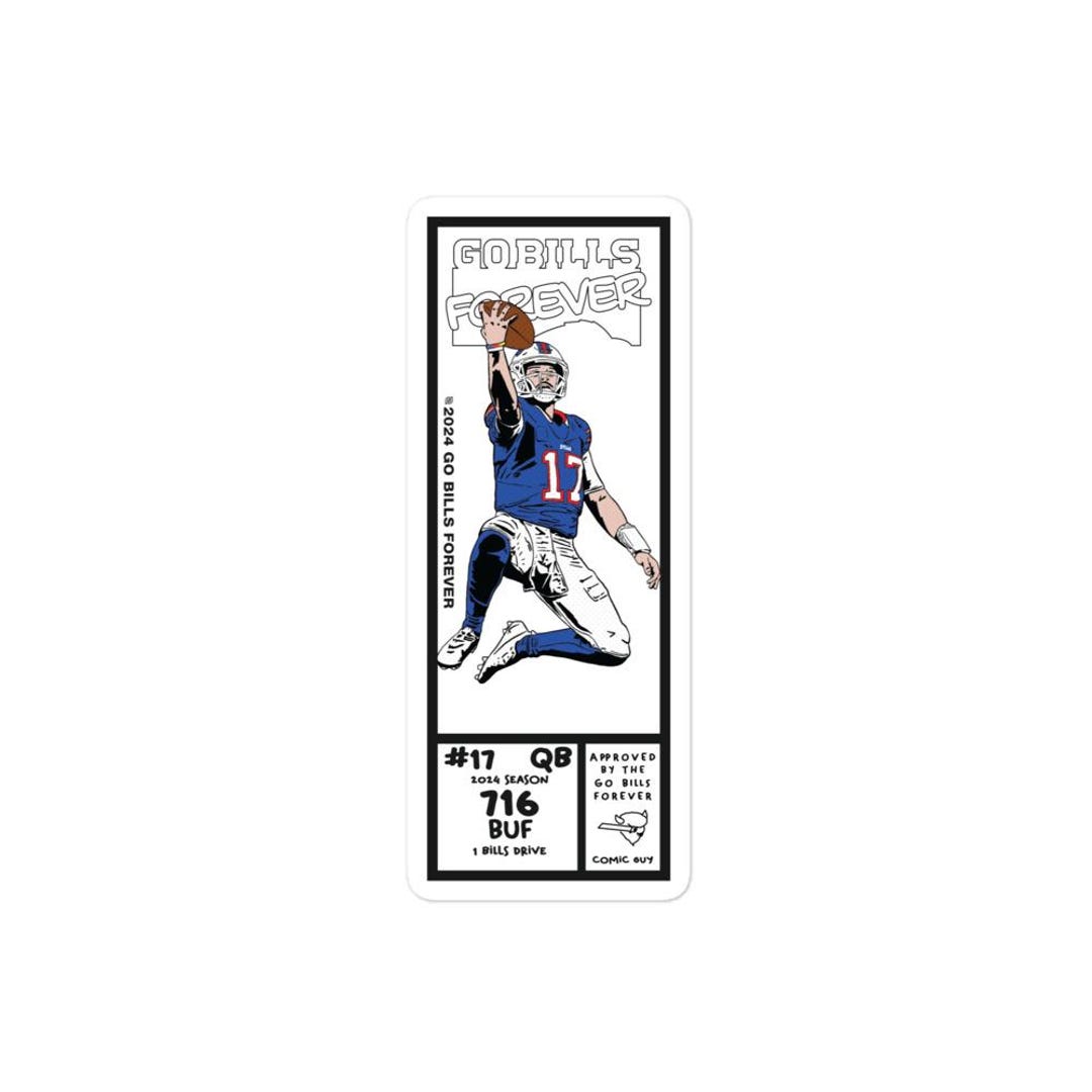 Josh Allen Comic Book Corner Box Sticker - Etsy