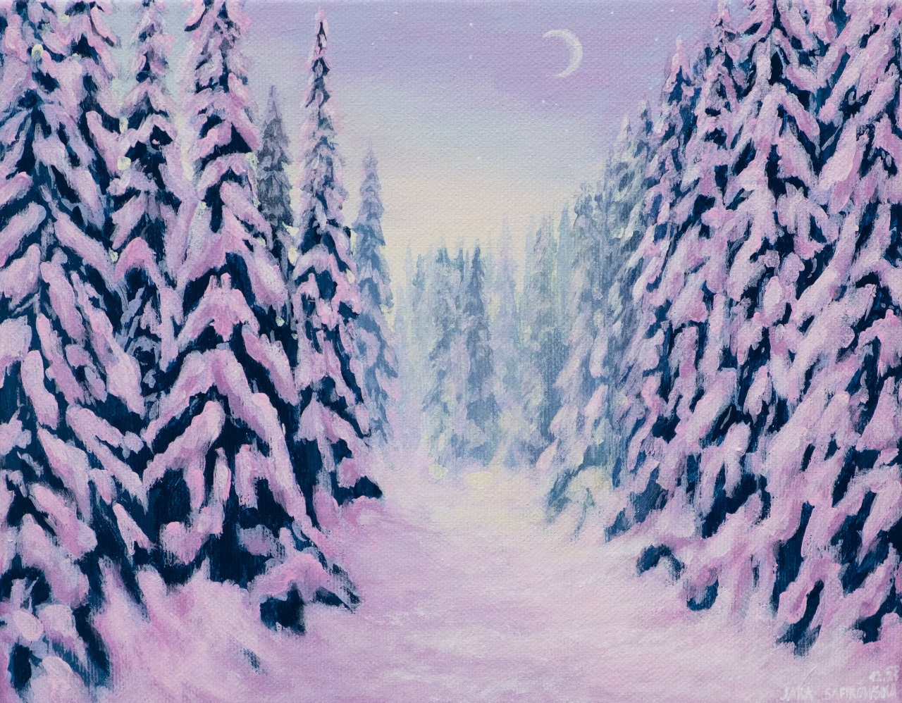 Sweven in Pink - Original Acrylic Painting - Etsy