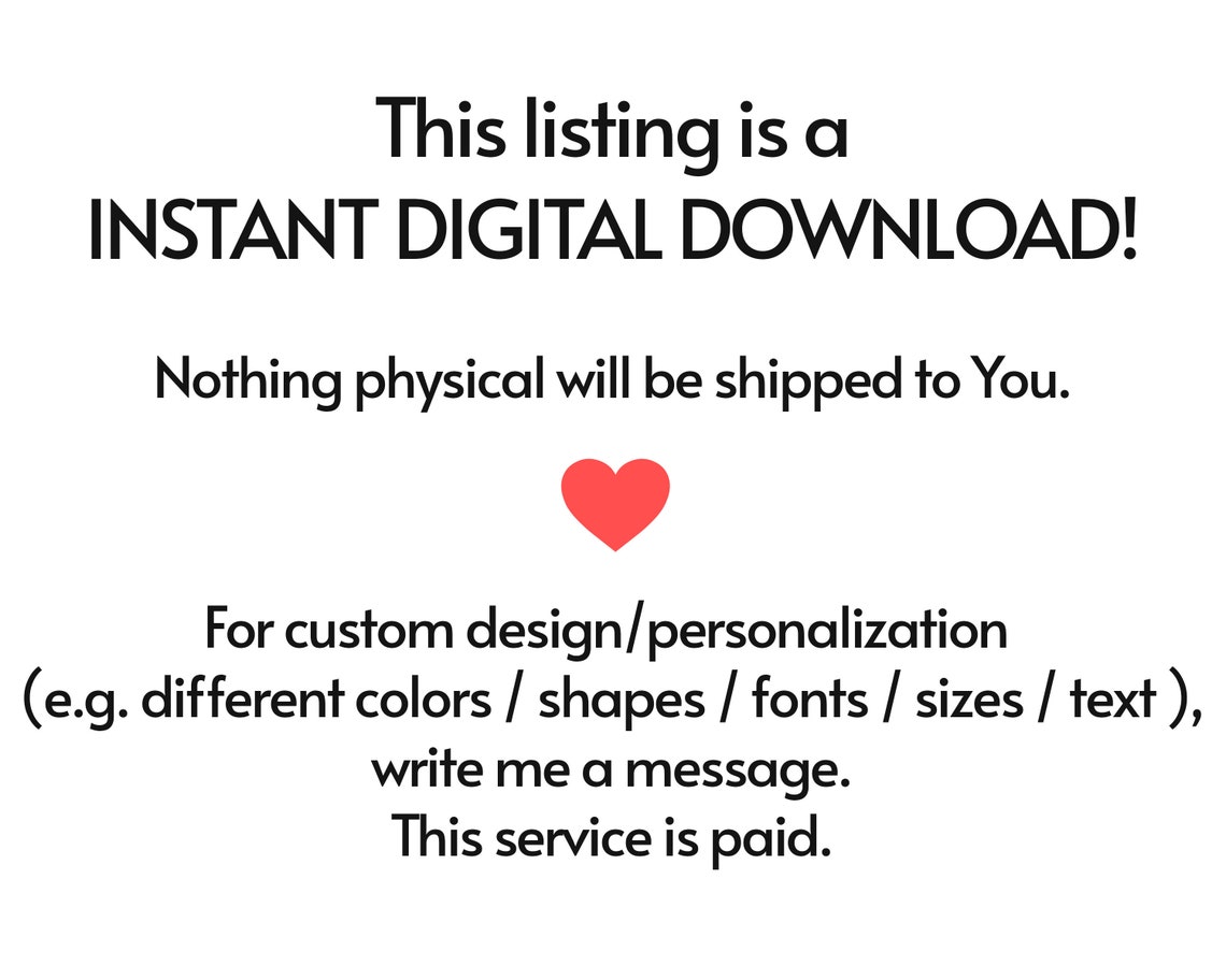 Candy Hearts Digital Download - Printable Valentine's Day Decorations ...