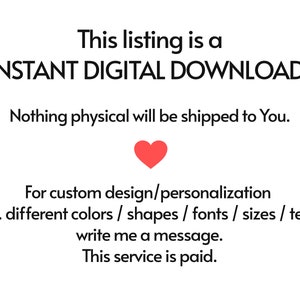 Candy Hearts Digital Download - Printable Valentine's Day Decorations ...