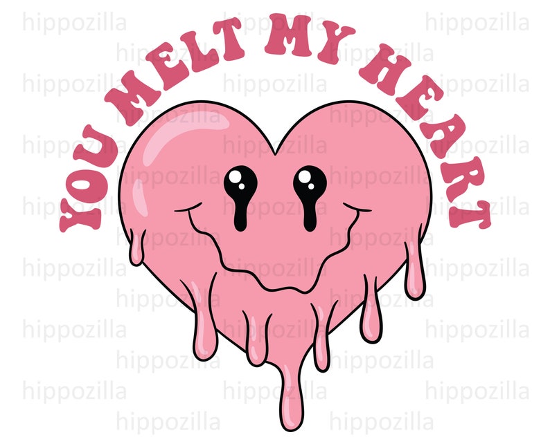 Love You Png - You Melt My Heart, Smiley Face, Valentine's Day Png ...