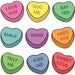 Candy Hearts Digital Download - Printable Valentine's Day Decorations ...