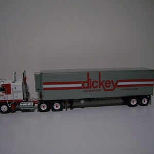 Kenworth K100 COE W/reefer Trailer Dickey Transport 1/64 Scale Diecast ...