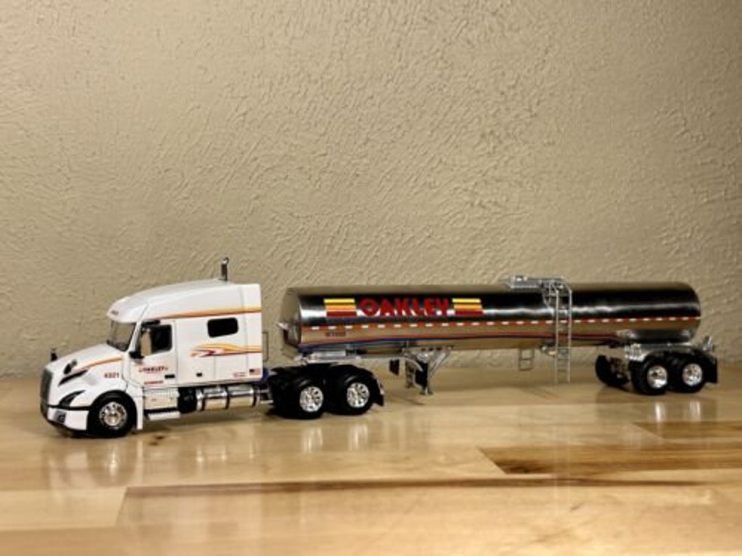 Volvo VNL 740 Sleeper & Tanker Trailer oakley 1/64 Scale Diecast Model ...