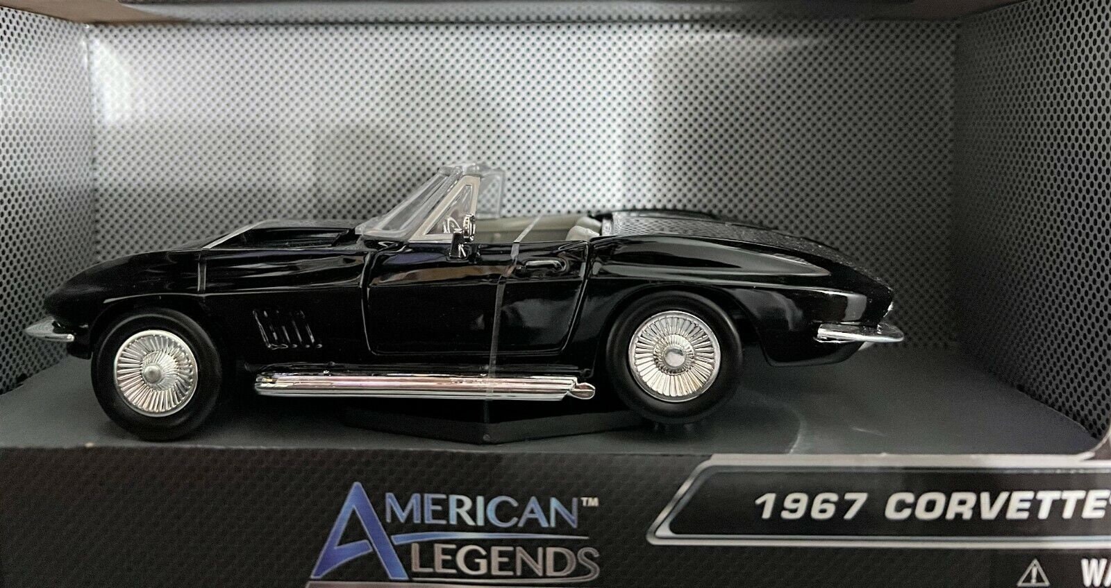 1967 Chevrolet Corvette Convertible Black 1/24 Scale Diecast - Etsy