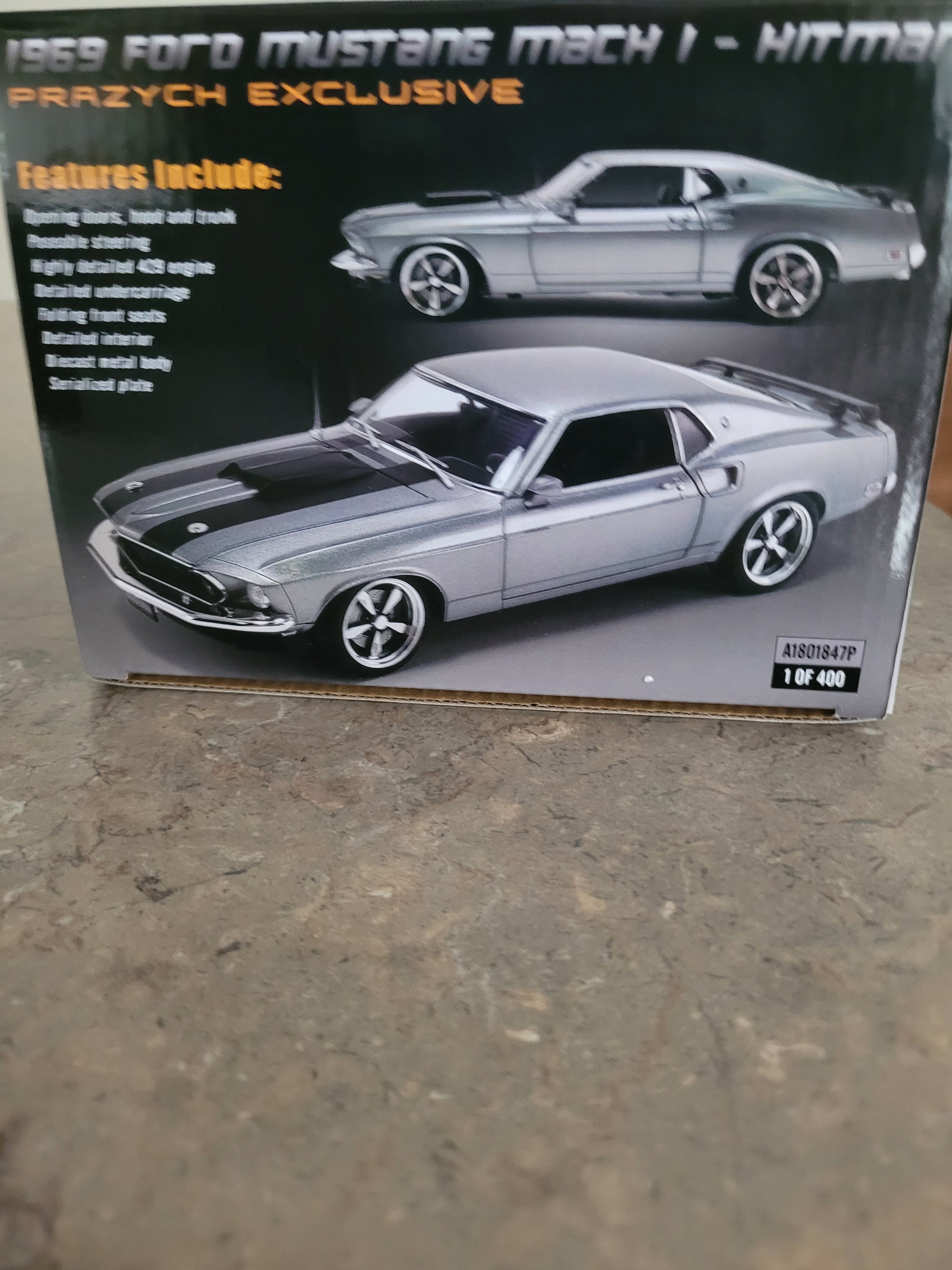 1969 Ford Mustang Mach 1 John Wick Hitman Gray Etsy