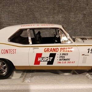 1970 Chevrolet Nova SS Hurst Contest Grand Prize 1/18 Scale Diecast ...