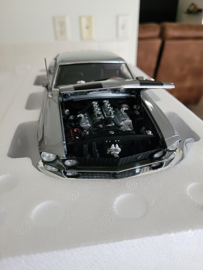 1969 Ford Mustang Mach 1 John Wick Hitman Gray Etsy