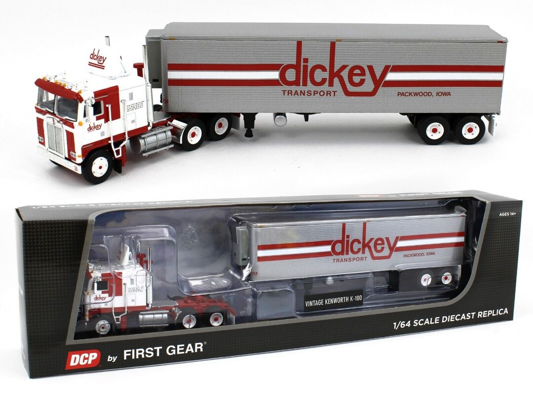 Kenworth K100 COE W/reefer Trailer Dickey Transport 1/64 Scale Diecast ...
