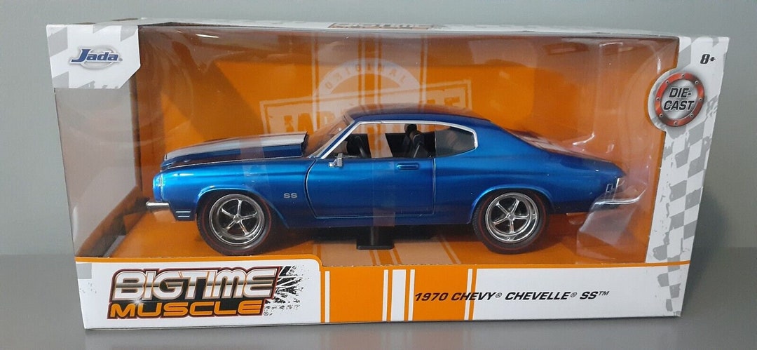 Buy 1970 Chevrolet Chevelle SS Candy Blue 1/24 Scale Diecast Model Car ...