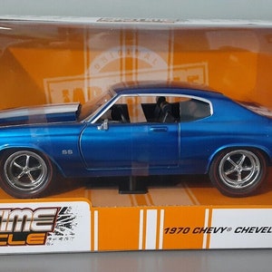 1970 Chevrolet Chevelle SS Candy Blue 1 24 Scale Diecast Model Car by JADA 31450 Etsy Canada