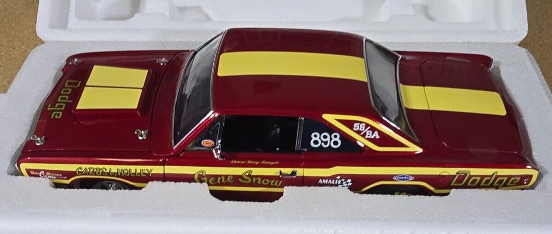 1968 Dodge Dart Super Stock Gene Snow 1:18 Scale Limited Edition Die ...