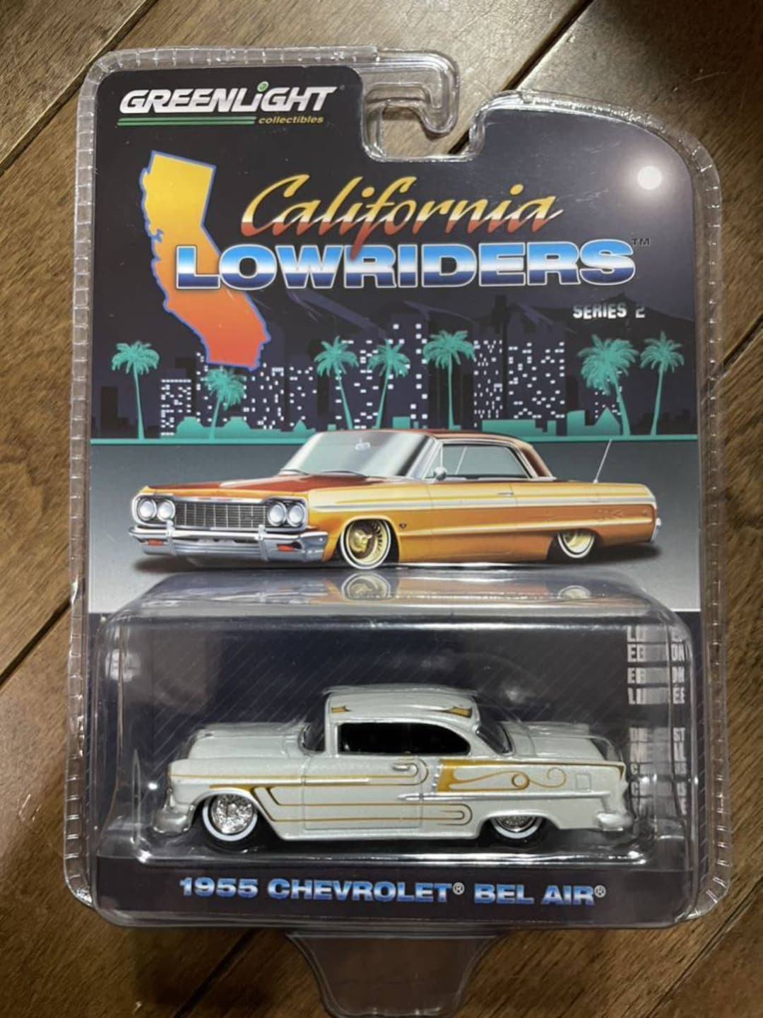 1955 Chevrolet Bel Air Lowrider: Gray 1/64 Scale Die Cast Model by ...