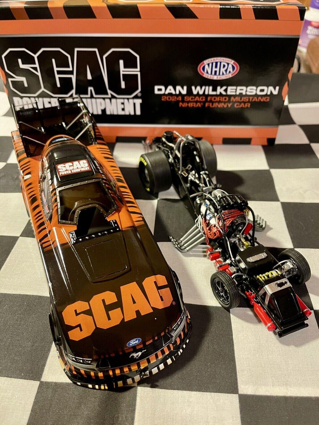 Dan Wilkerson Ford Mustang NHRA Funny Car "scag" 2024 1/24 Scale ...