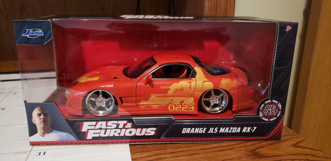 Orange Julius Mazda RX-7 fast & Furious 1/24 Scale Diecast Model Car by ...