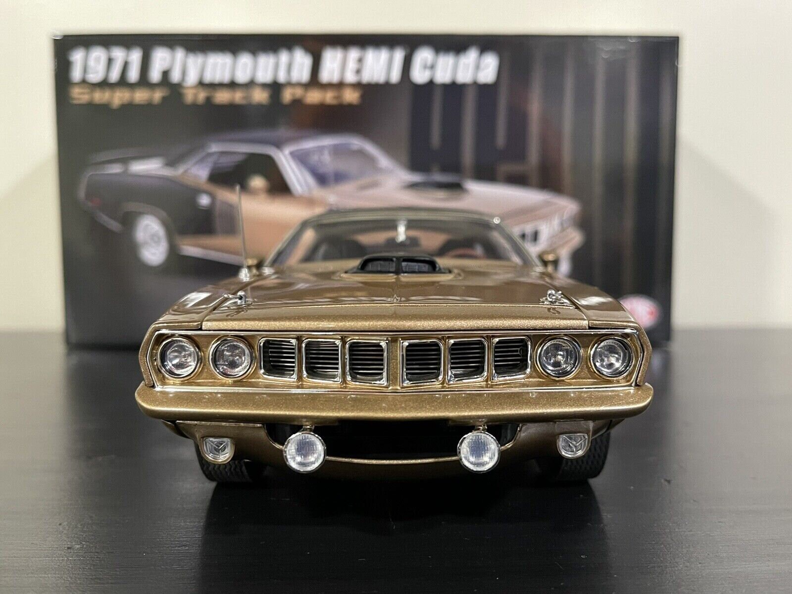 1971 Plymouth Hemi Barracuda Super Track Pack Gold 1/18 Scale - Etsy