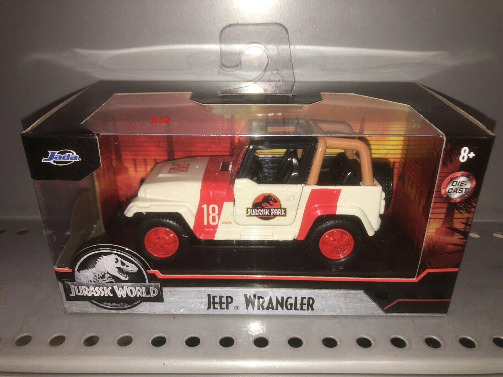 1992 Jeep Wrangler 18 Red & Beige jurassic Park - Etsy