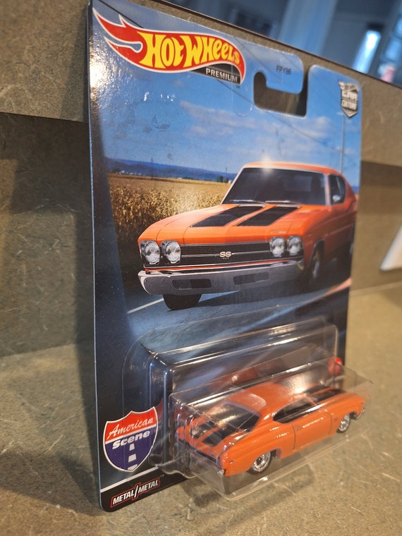 1969 Chevrolet Chevelle SS 396 Orange W stripes 1 64 Scale Diecast Model Car by HOT WHEELS HCJ83 Etsy Canada