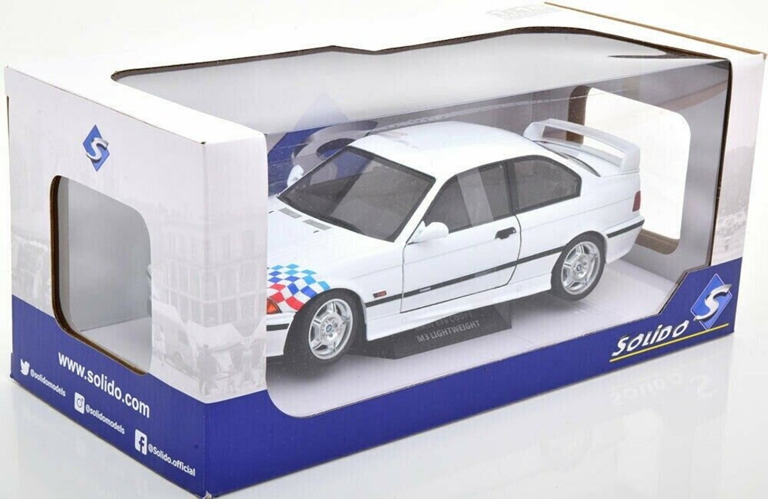 BMW E36 M3 Coupe Lightweight White 1/18 Scale Diecast Model - Etsy