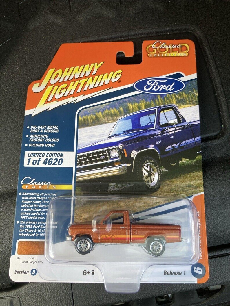 1985 Ford Ranger XL Pickup Bright Copper 1/64 Scale Diecast Model Truck ...
