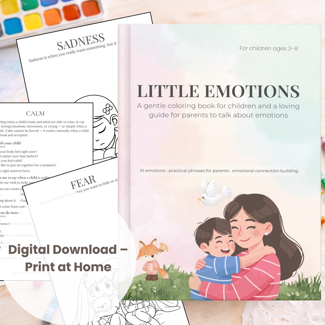 Feelings Coloring Book for Kids | Emotional Regulation, Ages 3-8 (PDF ...