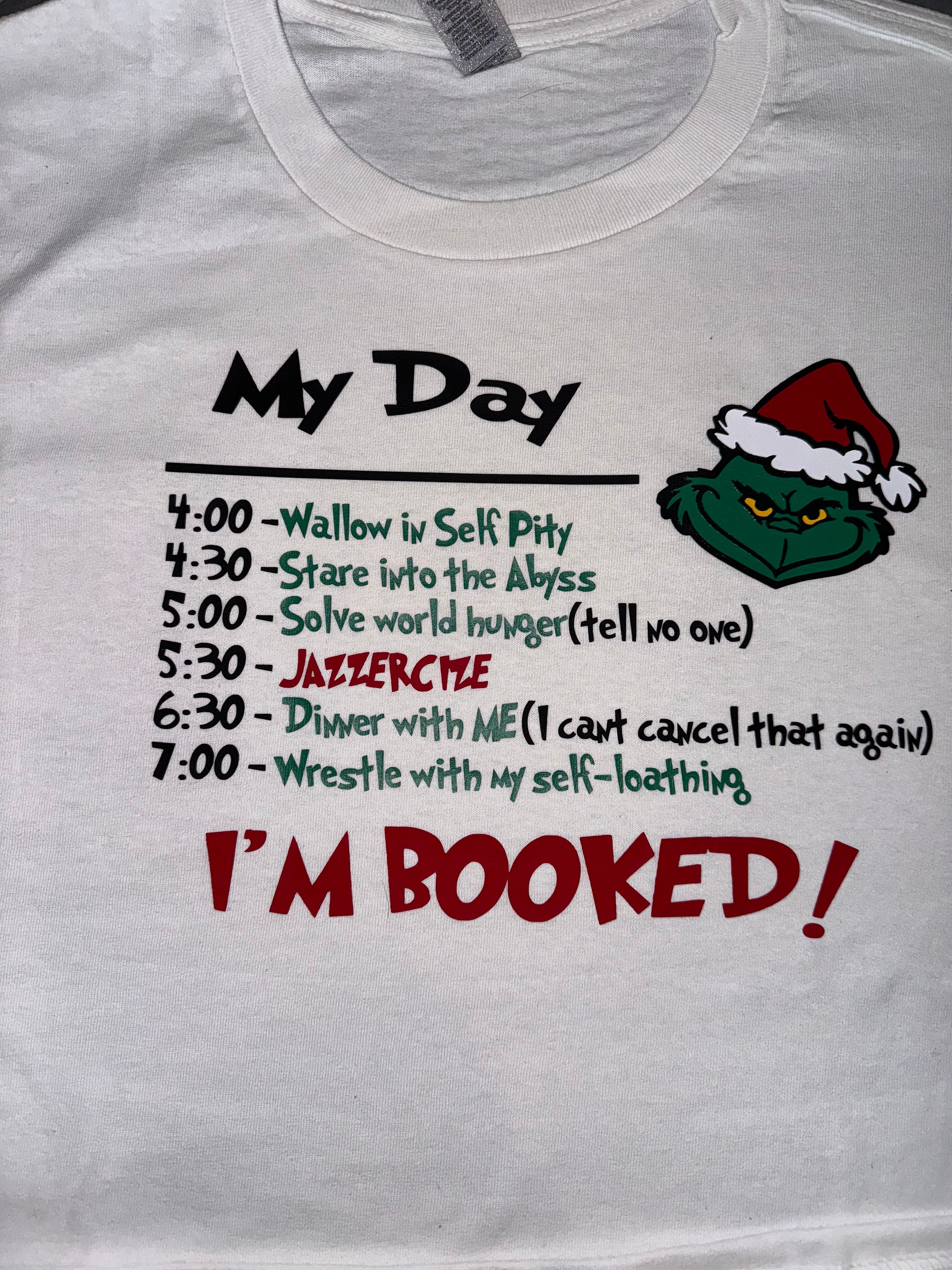 Grinch Shirt Schedule