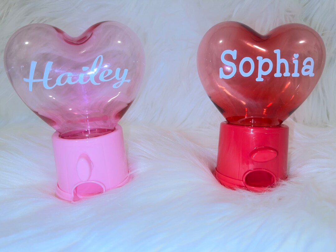 Personalized Candy Dispensers, Mini Candy Dispenser, Valentine's Day ...