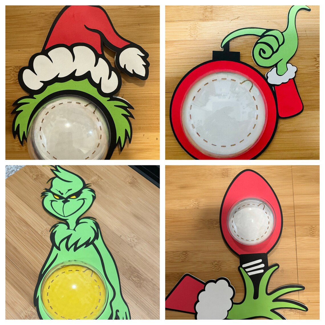 Christmas Candy Domes, Candy Holders, Grinch Candy Domes, Festive Candy ...