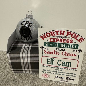 Santa Cam Ornament, Elf Cam Ornament, Grinch Cam Ornament, Elf on the ...
