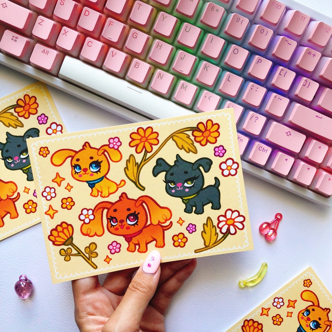 Powerpuff Girls Flower Postcard - Etsy