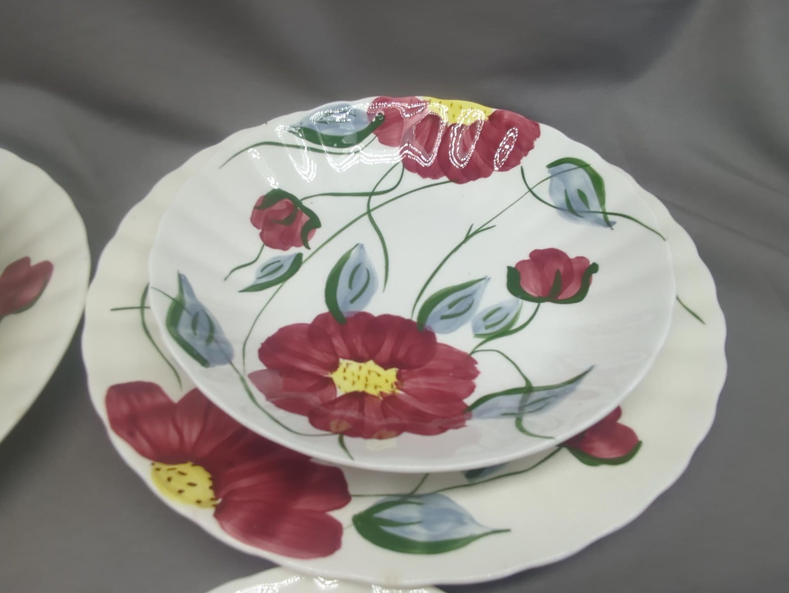 1940's Blue Ridge Southern Pottery Becky Lunch Dinner Set for 2 Vintage ...