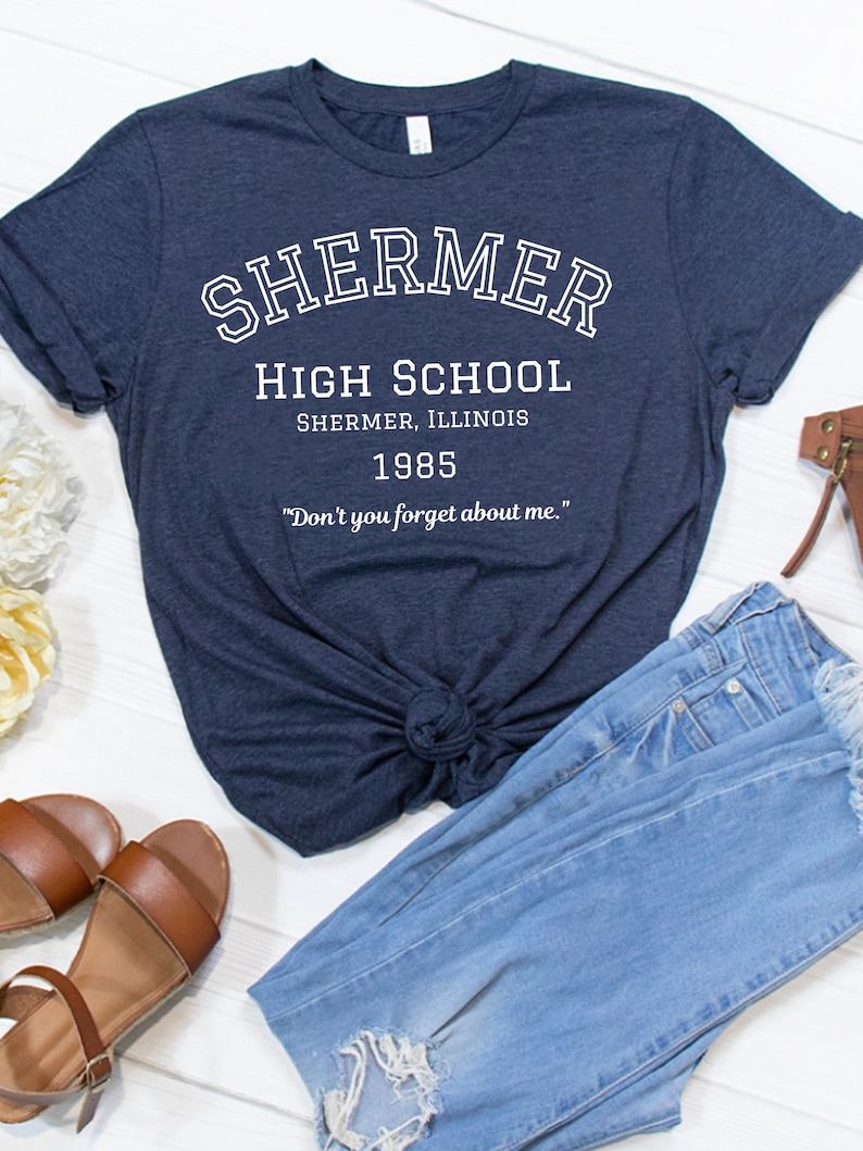 Shermer High School T-shirt: 80s Movie Inspired Bella Canvas Tee - Etsy