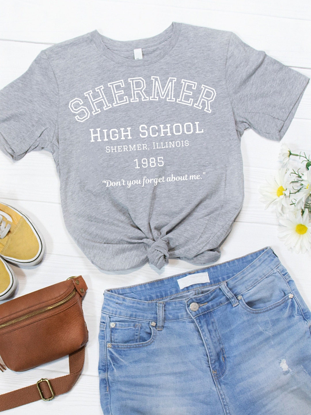 Shermer High School T-shirt: 80s Movie Inspired Bella Canvas Tee - Etsy