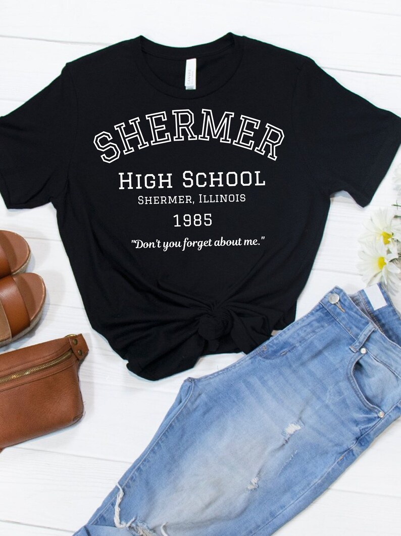 Shermer High School T-shirt: 80s Movie Inspired Bella Canvas Tee - Etsy