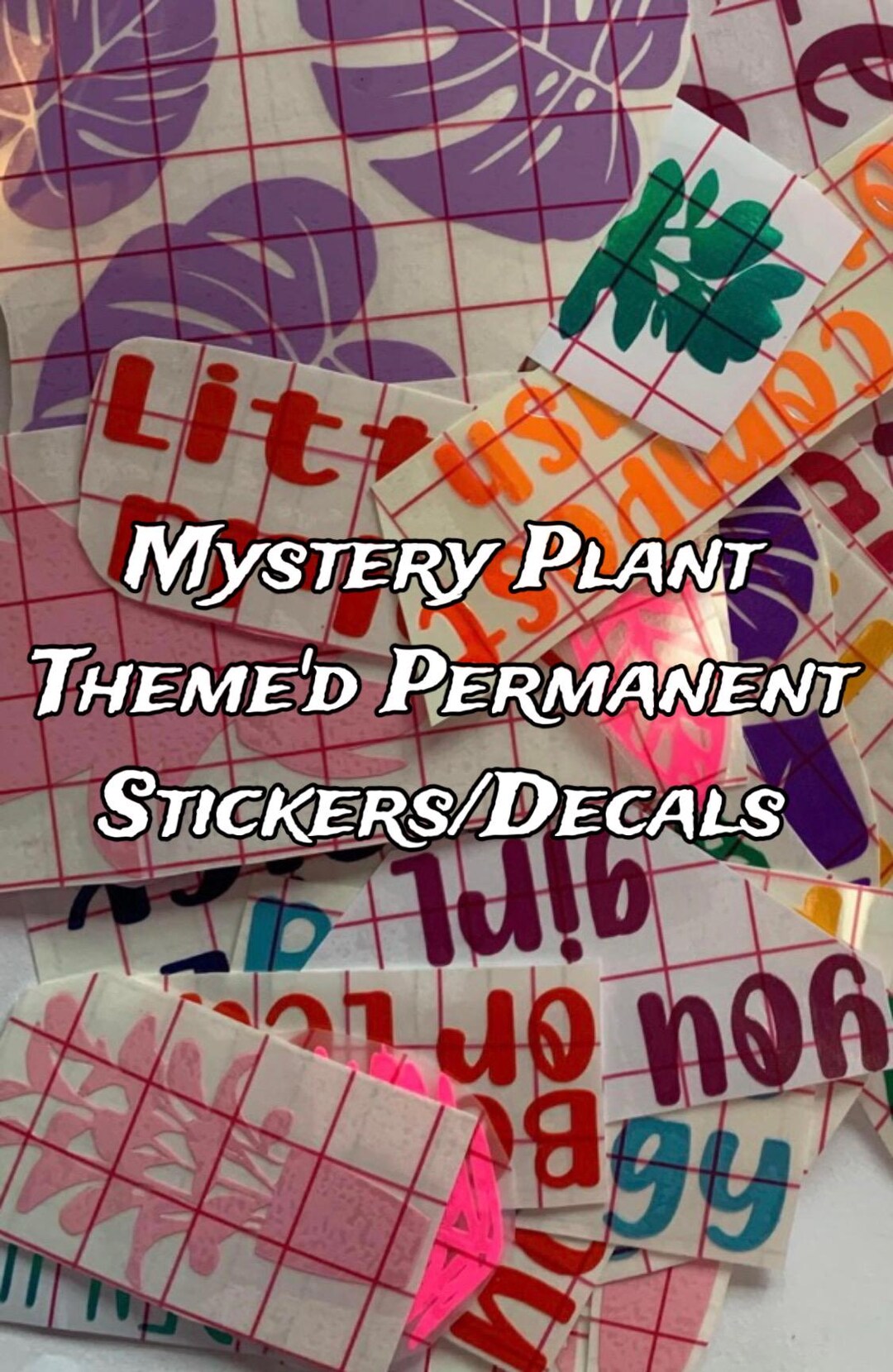 Permanent Vinyl Decals Mystery Random or You Pick and Choose Plant ...
