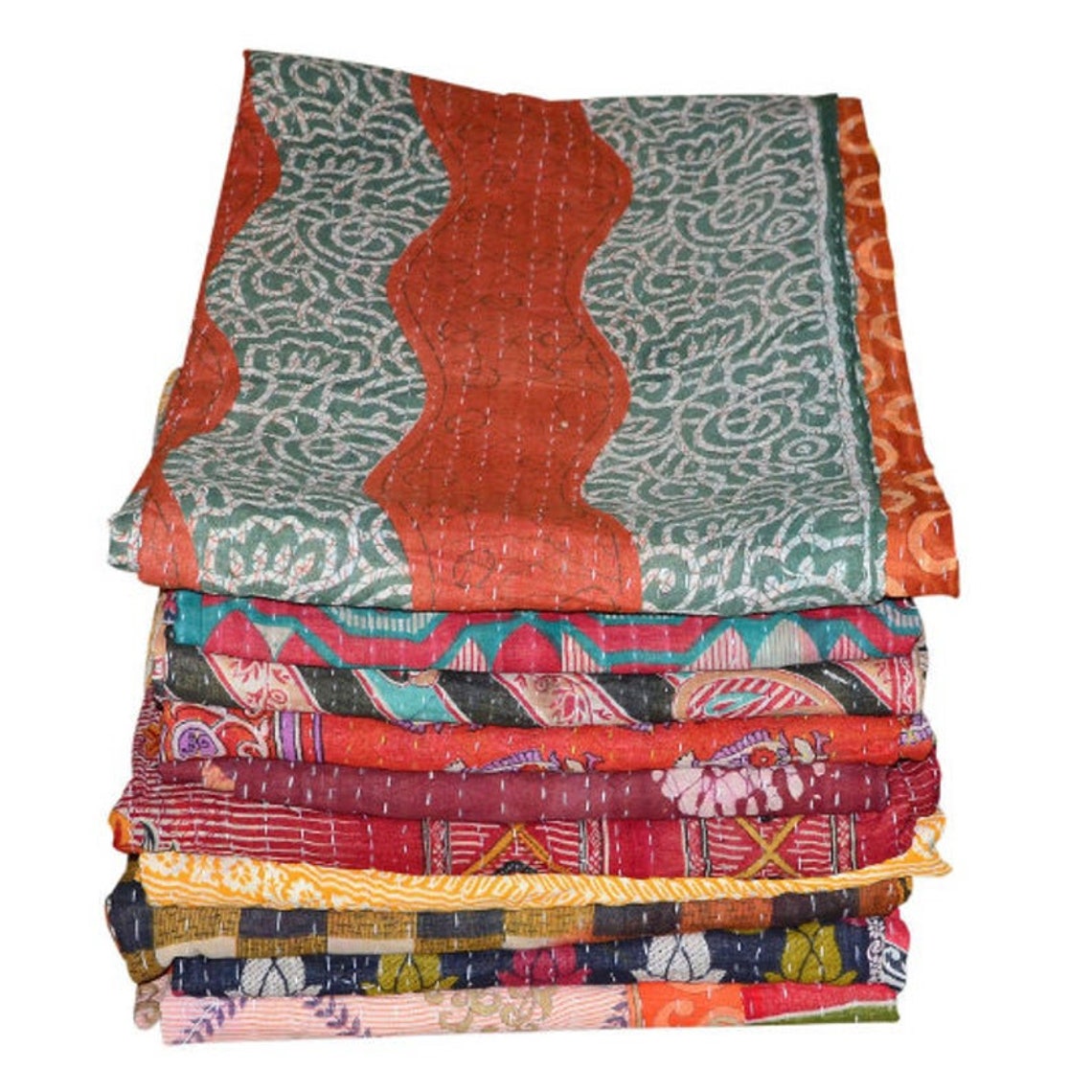 Lot 25 Pieces Handmade Vintage Kantha Quilt Handmade - Etsy