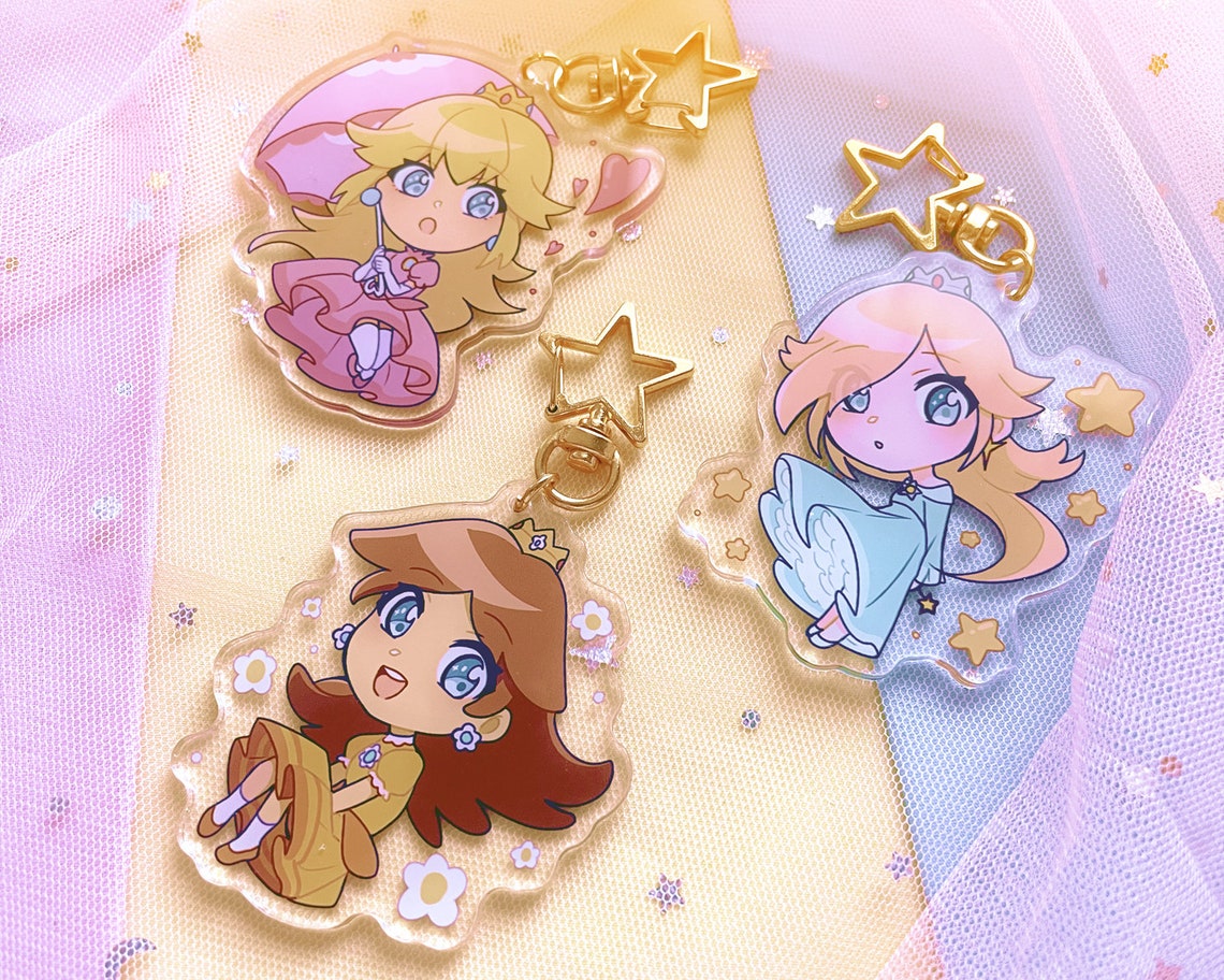Nintendo Princess / Princesses Keychains - Etsy