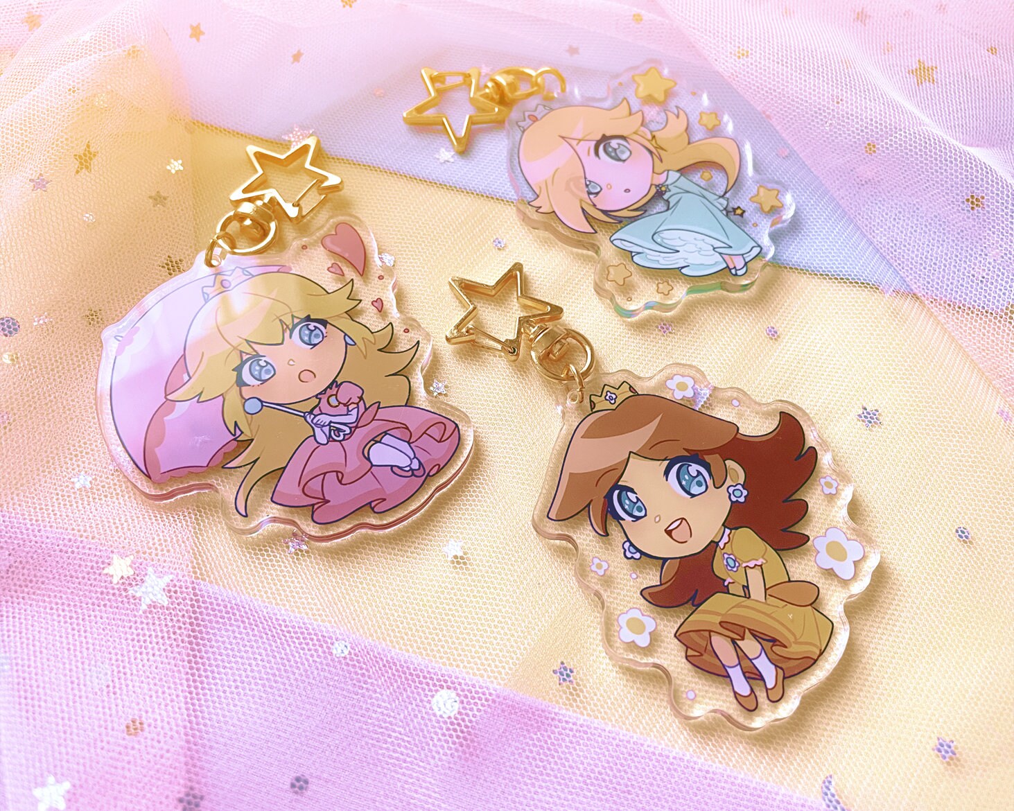 Nintendo Princess / Princesses Keychains | Etsy