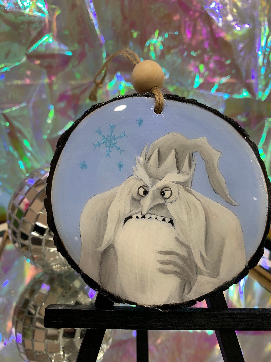 Hand Painted Winter Warlock Ornament Hand Painted Christmas Ornament ...