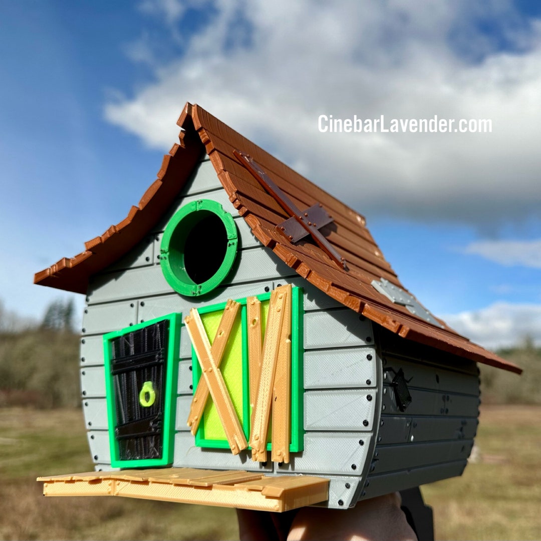 Spooky Shack Cartoon Birdhouse With Mounting Bracket - Indoor or ...