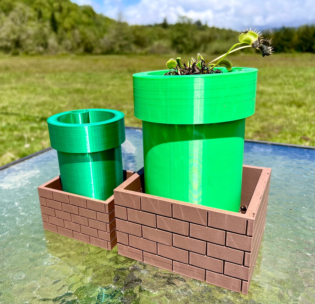 Super Mario Warp Pipe Inspired - Self Watering Planter - Farm Tested ...