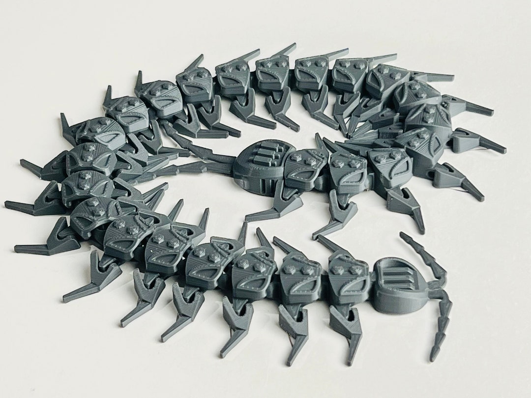 Articulated Robo Centipede Bug Toy 3D Printed Fun Fidget Toy Various ...