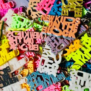 New Kids on the Block -NKOTB- Keychain - 3D Printed - Various Colors ...