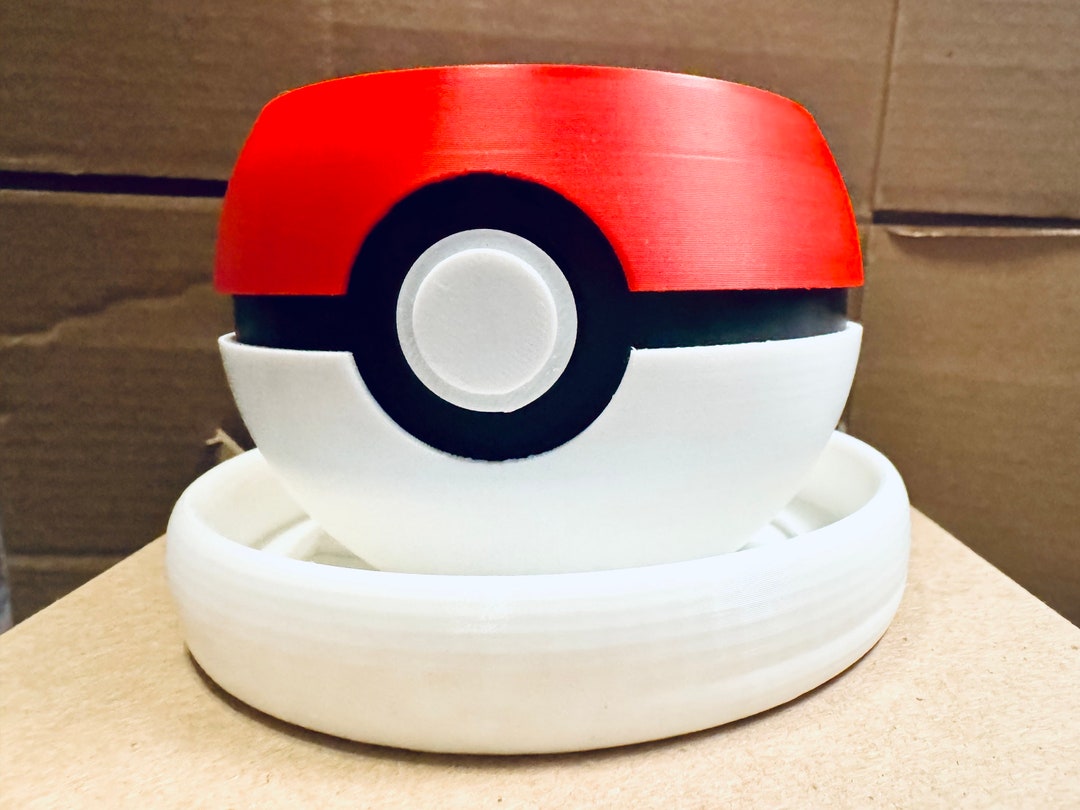 Cute Pokeball Planter With Taller Drip Tray | 4, 6, 8 Inches ...