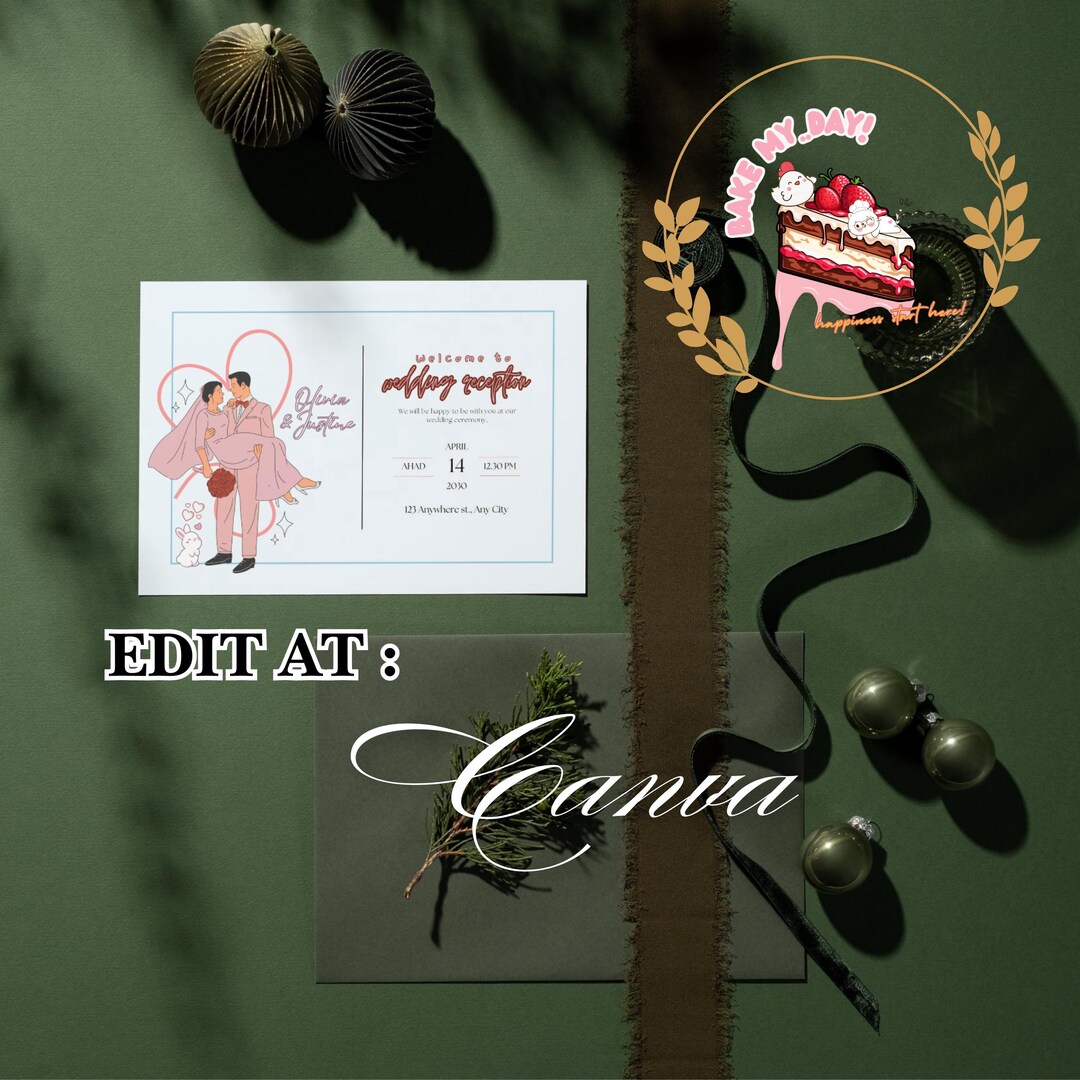 Simple Wedding Card | Editable Wedding Card,digital Wedding Card ...