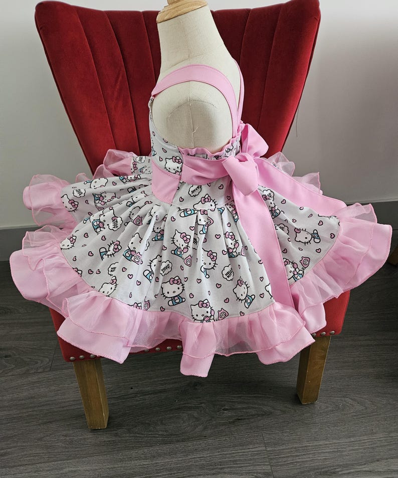 Hello Kitty Poofy Birthday Dress Spring Summer Dress Sizes 2 to 8 Girls ...