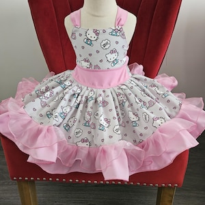 Hello Kitty Poofy Birthday Dress Spring Summer Dress Sizes 2 to 8 Girls ...