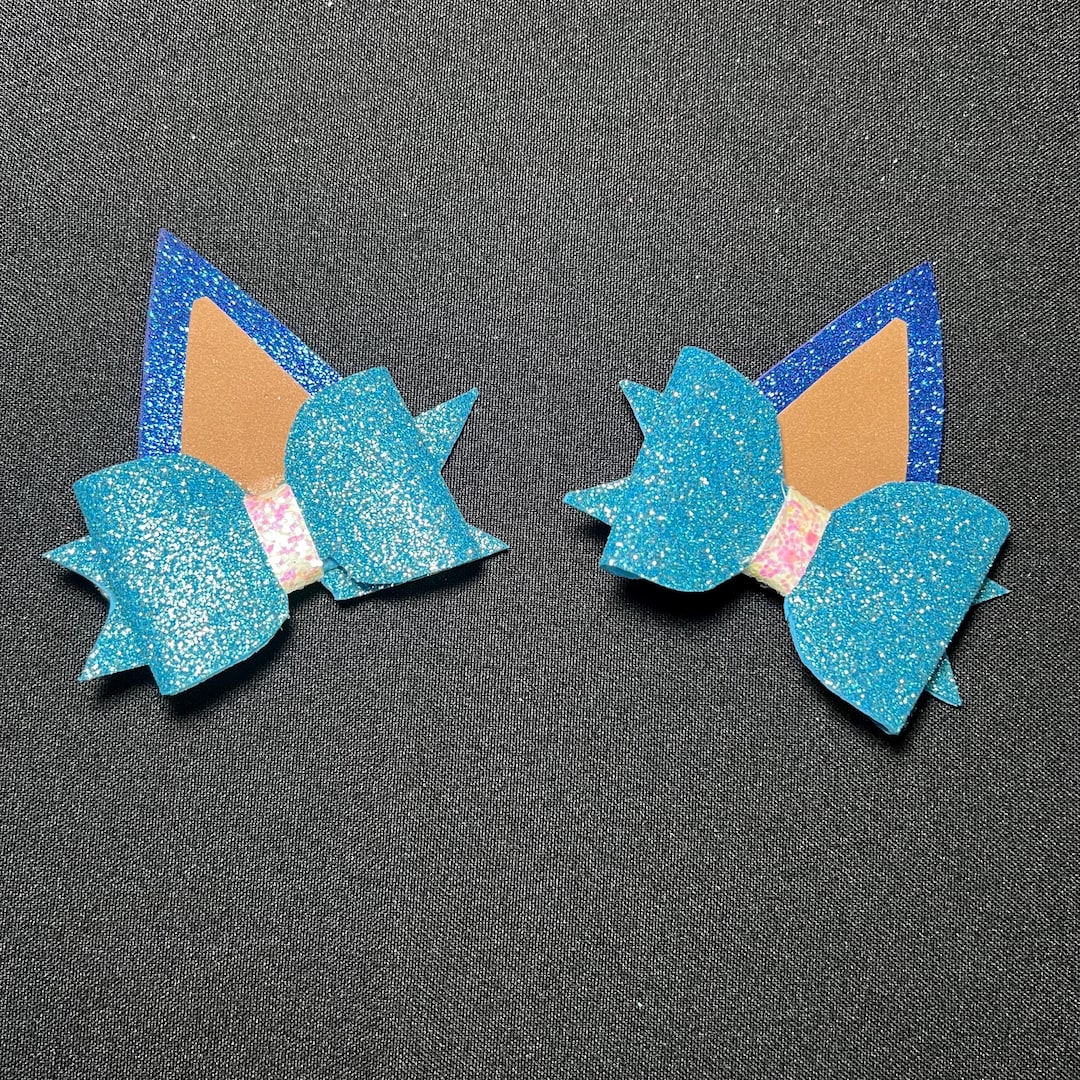 Disney Bluey Foam Dog Ears With Bow Clips , Girls Hair Pieces H007 - Etsy